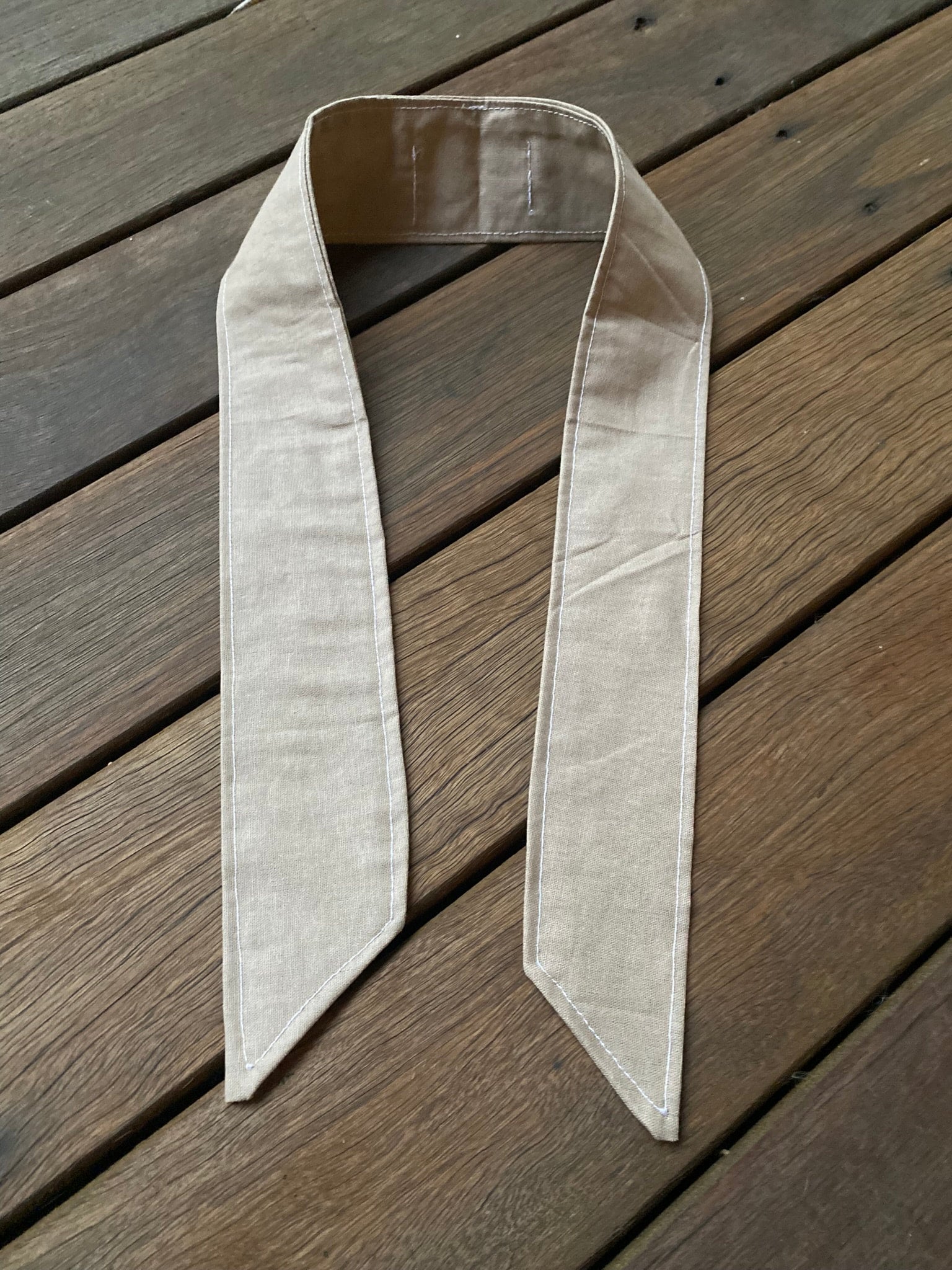 Dark Beige Mini Necktie | Nautical Wrangler