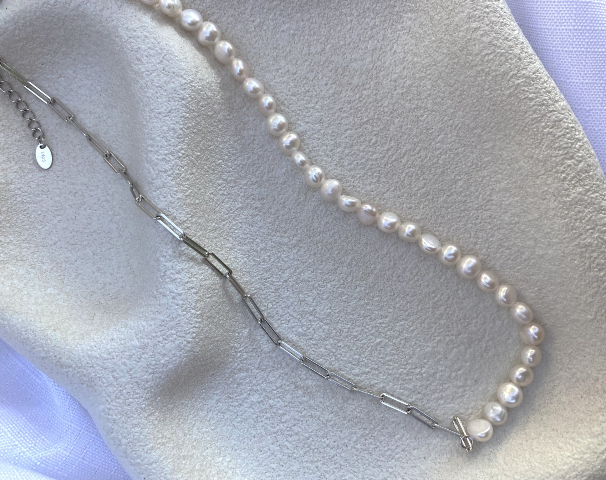 Half & Half Necklace (Gold or Silver) | Nautical Wrangler